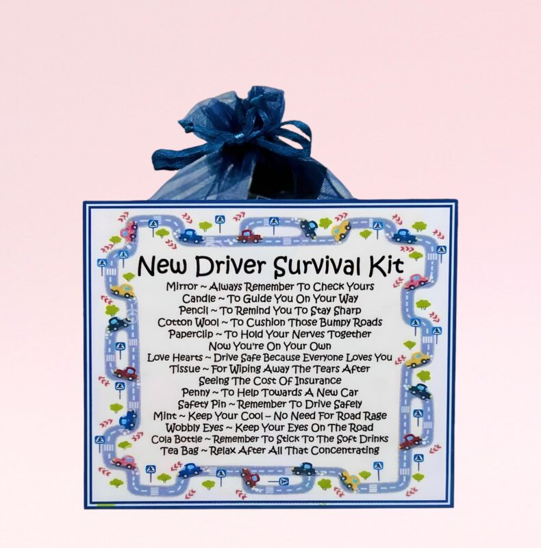 New Driver Survival Kit ~ Fun Novelty Gift for a New Driver ...