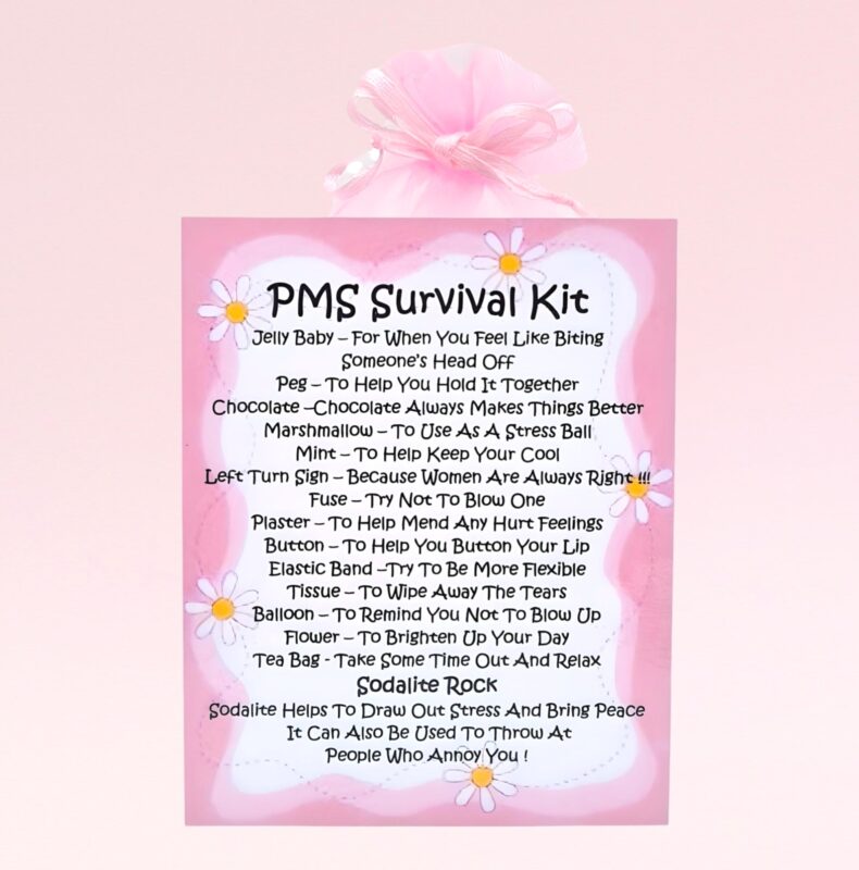 PMS / PMT Survival Kit ~ Fun Novelty Gift - Alternative Sentiments