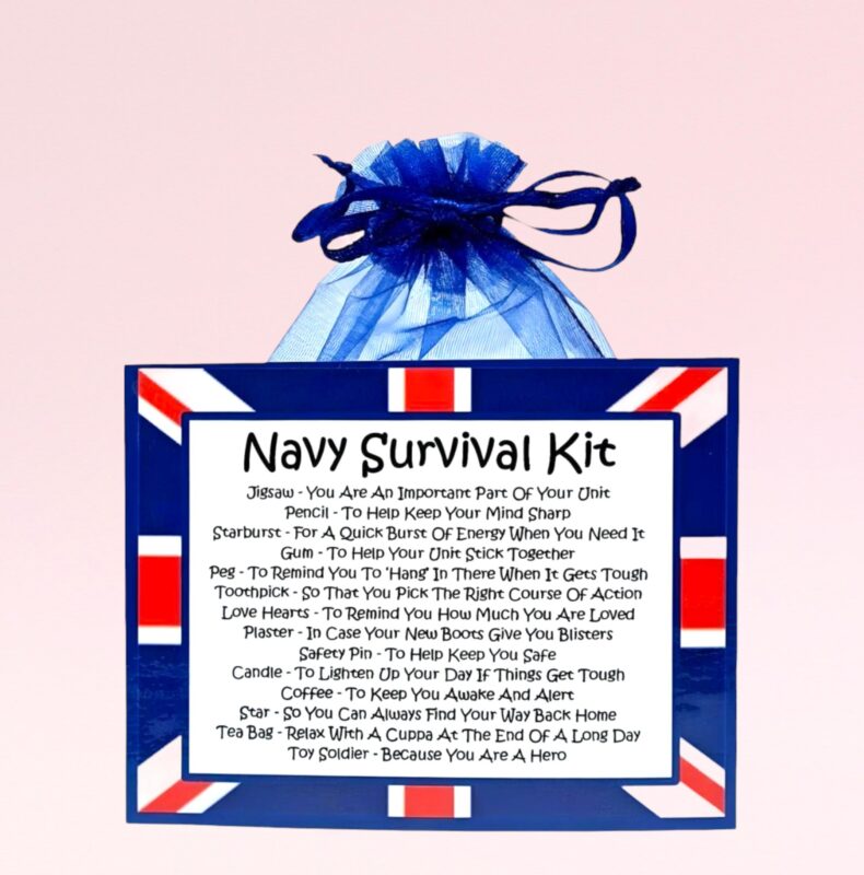 Navy Survival Kit ~ Fun Novelty Navy Gift - Alternative Sentiments