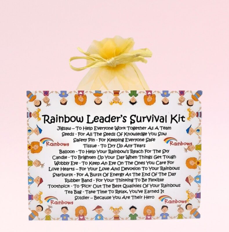 Rainbow Leader's Survival Kit ~ Fun Novelty Gift for a Rainbow Leader ...