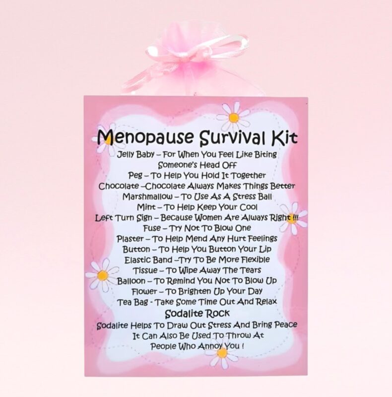 Menopause Survival Kit ~ Fun Novelty Gift - Alternative Sentiments