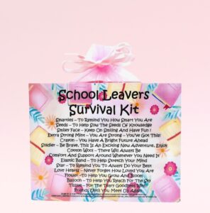 School Leaver's Survival Kit (Pink) ~ Fun Novelty Gift for a School ...